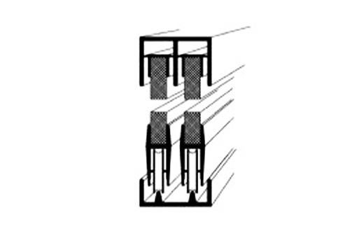 D1348; Hidden Wheels Lower Track Set - Brunner Enterprises