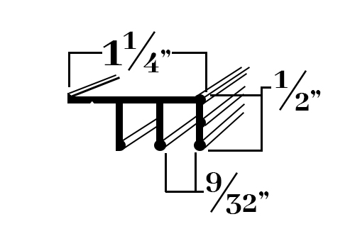 D3318; 1/4 in Upper Track - Brunner Enterprises