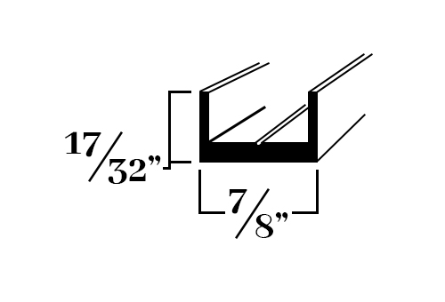 G203; Mating Channel for Fabricated Tables - Brunner Enterprises